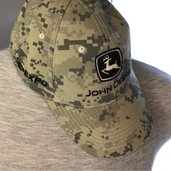 Accessories | Camouflage John Deere Ball Cap Adjustable Back Used ...